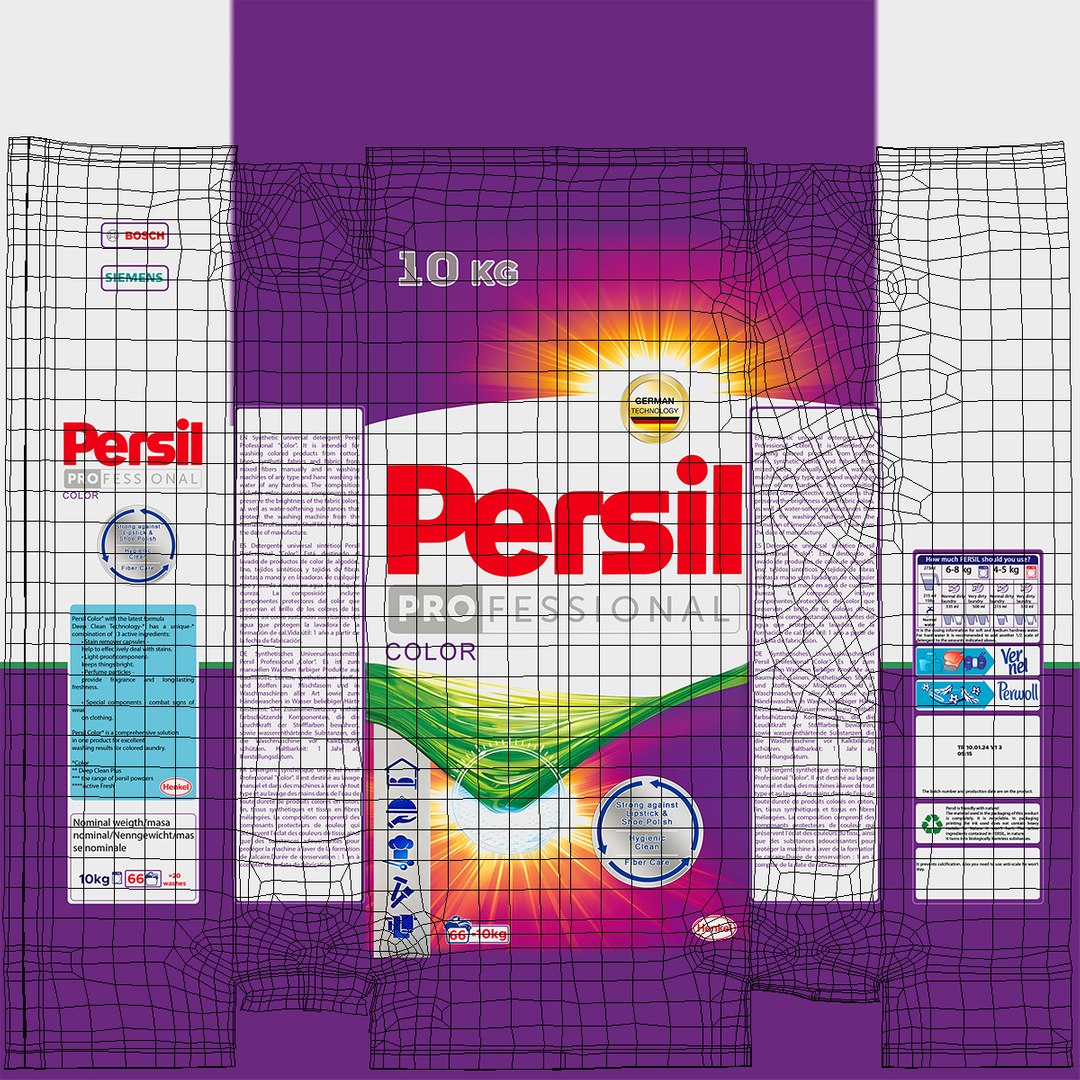 3D Model Persil Plastic Bag Detergent Powder 10kg - TurboSquid 2409989