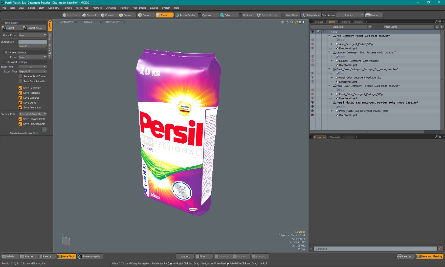 3D Model Persil Plastic Bag Detergent Powder 10kg - TurboSquid 2409989