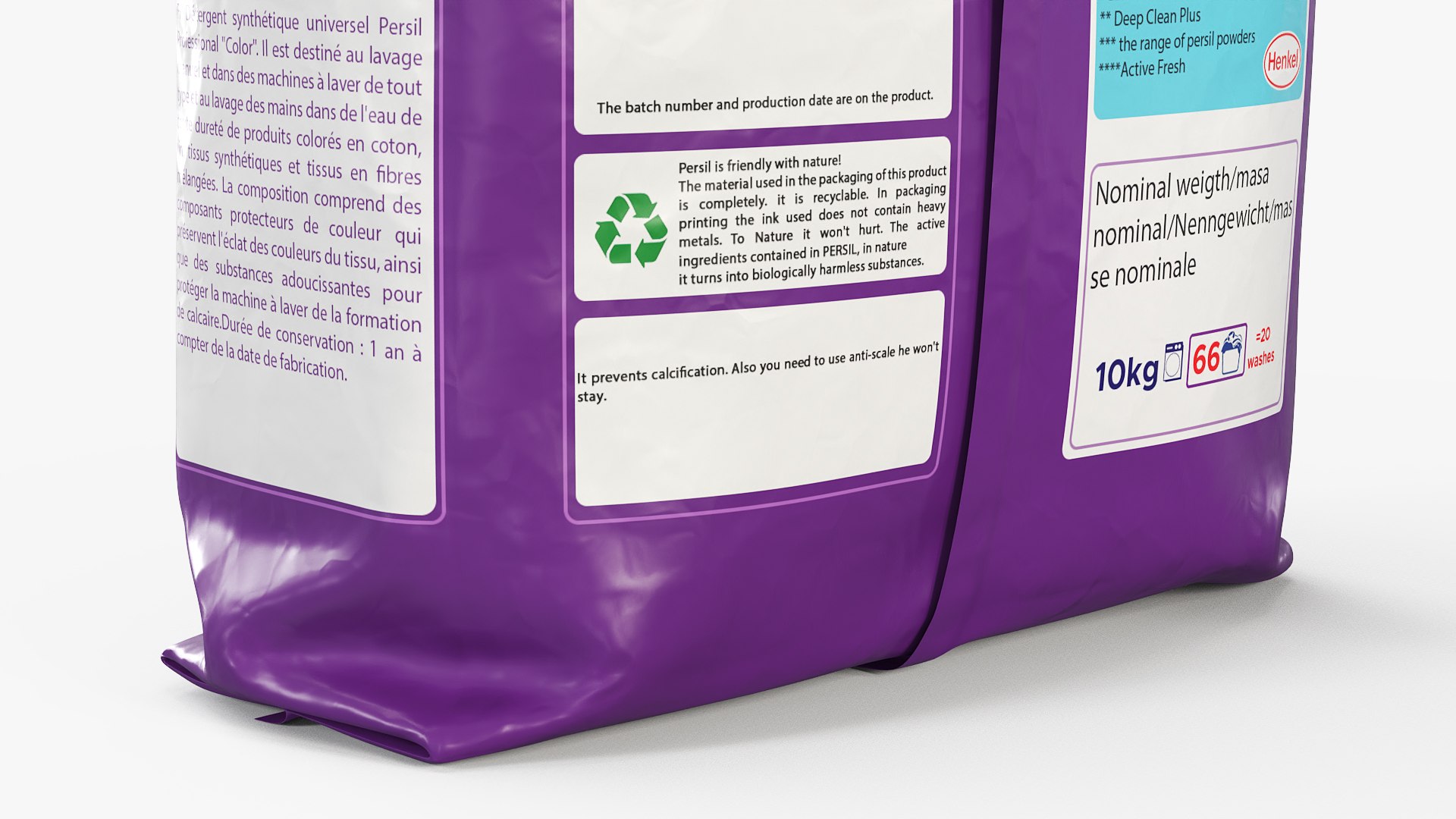 3D Model Persil Plastic Bag Detergent Powder 10kg - TurboSquid 2409989