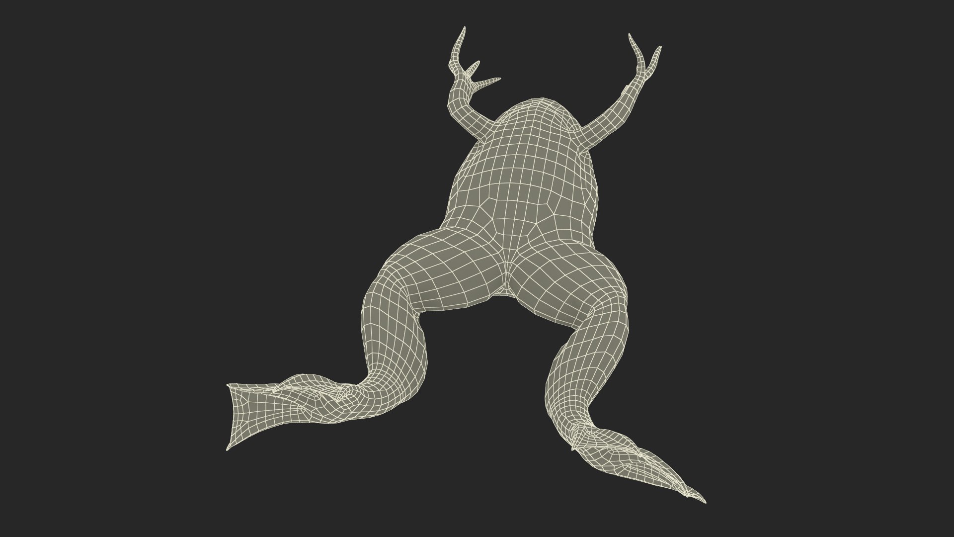 3D Xenopus African Clawed Toad Jump Pose - TurboSquid 2133621