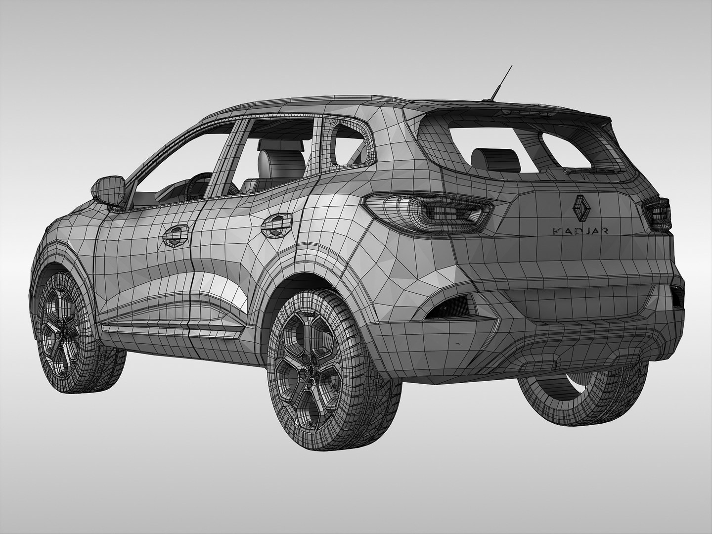 3d Model Of Renault Car