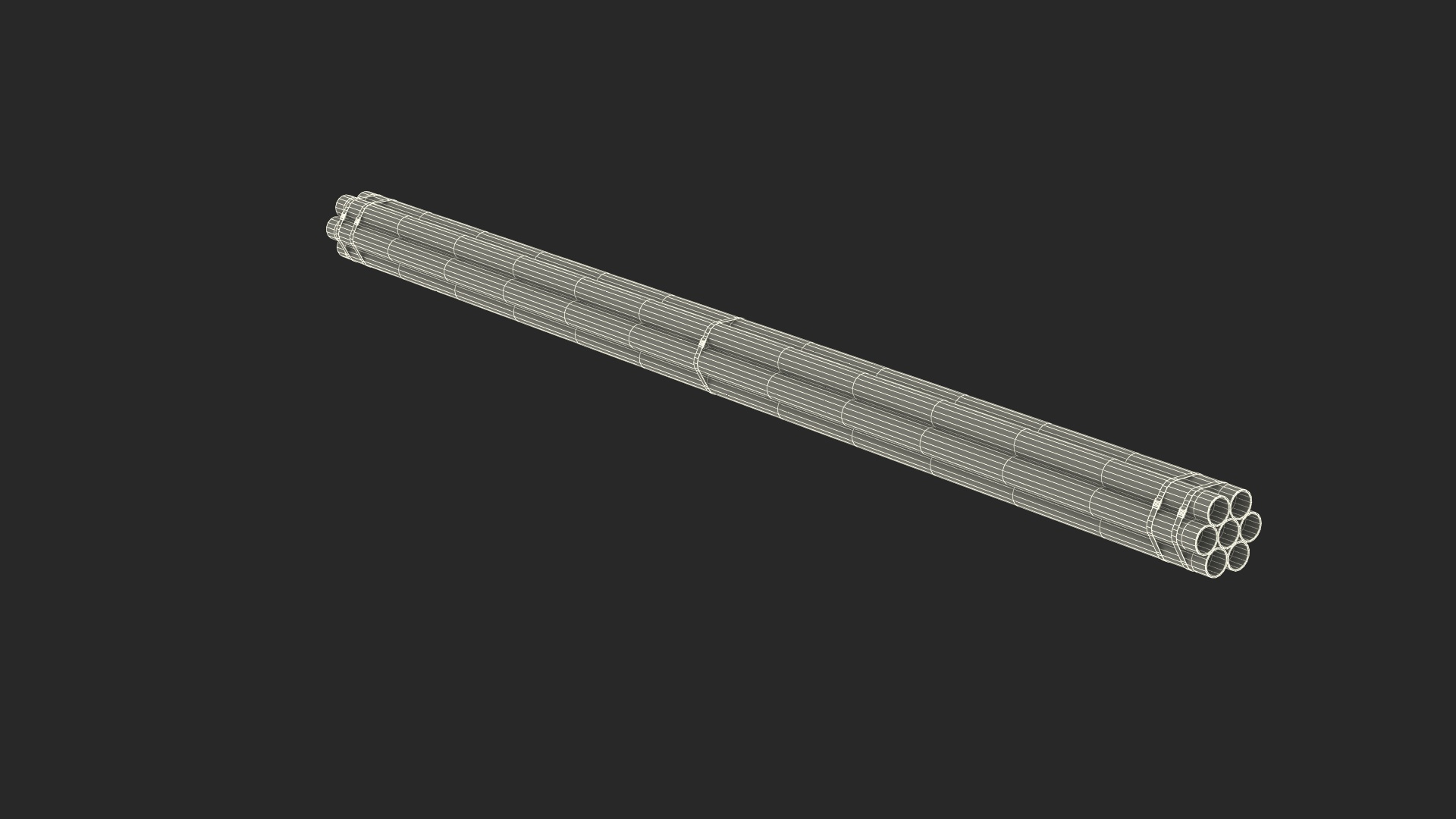 Thick Plastic Pipes Bundle 6 Meters 3D Model - TurboSquid 2211474