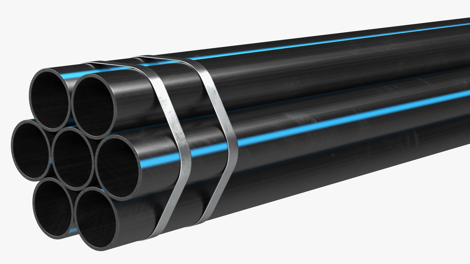 Thick Plastic Pipes Bundle 6 Meters 3D Model - TurboSquid 2211474