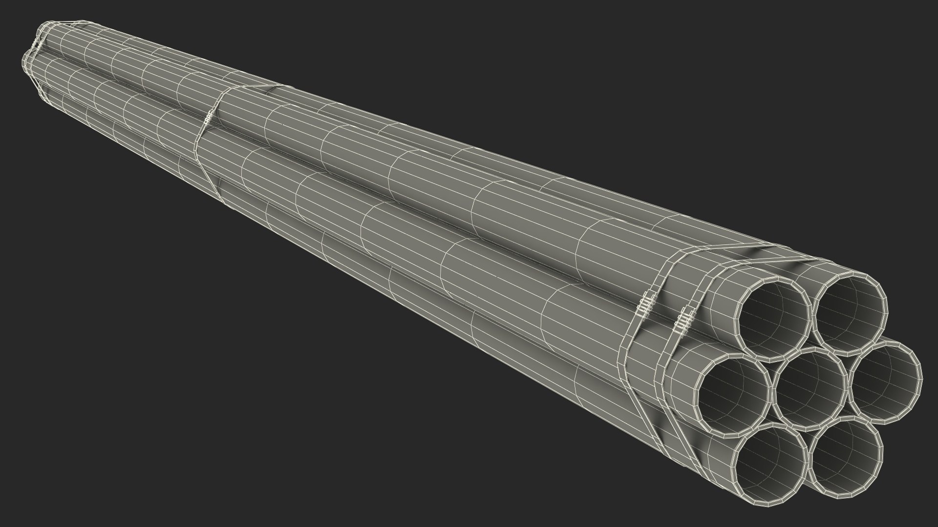 Thick Plastic Pipes Bundle 6 Meters 3D Model - TurboSquid 2211474