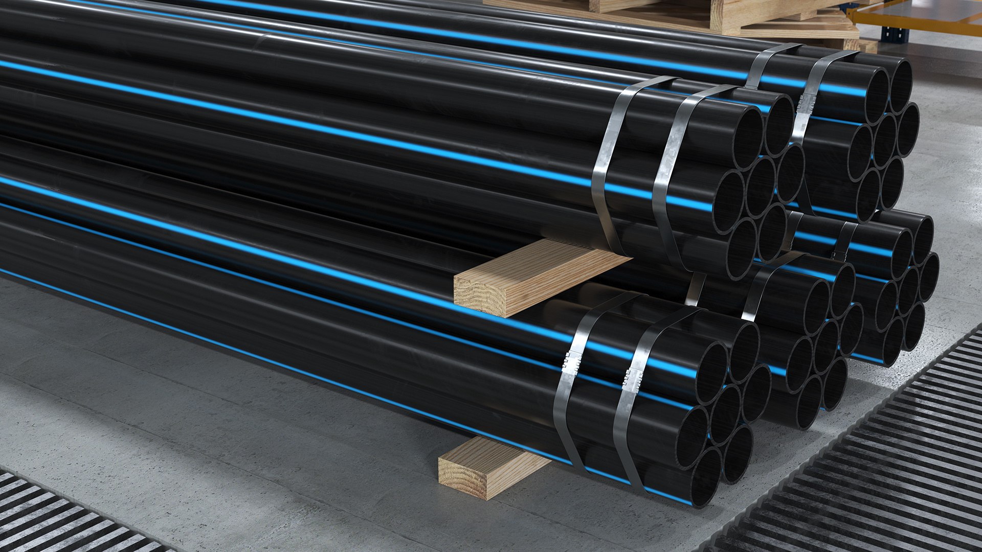 Thick Plastic Pipes Bundle 6 Meters 3D Model - TurboSquid 2211474