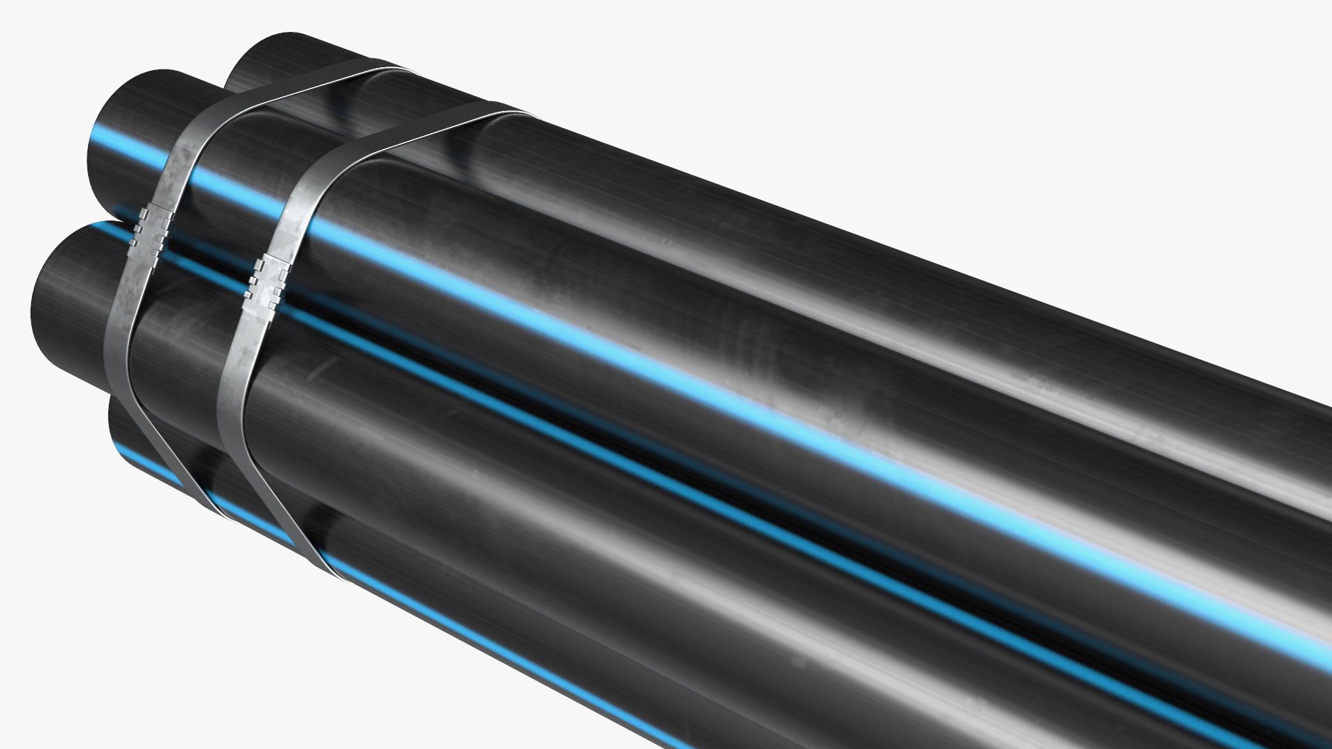 Thick Plastic Pipes Bundle 6 Meters 3D Model - TurboSquid 2211474