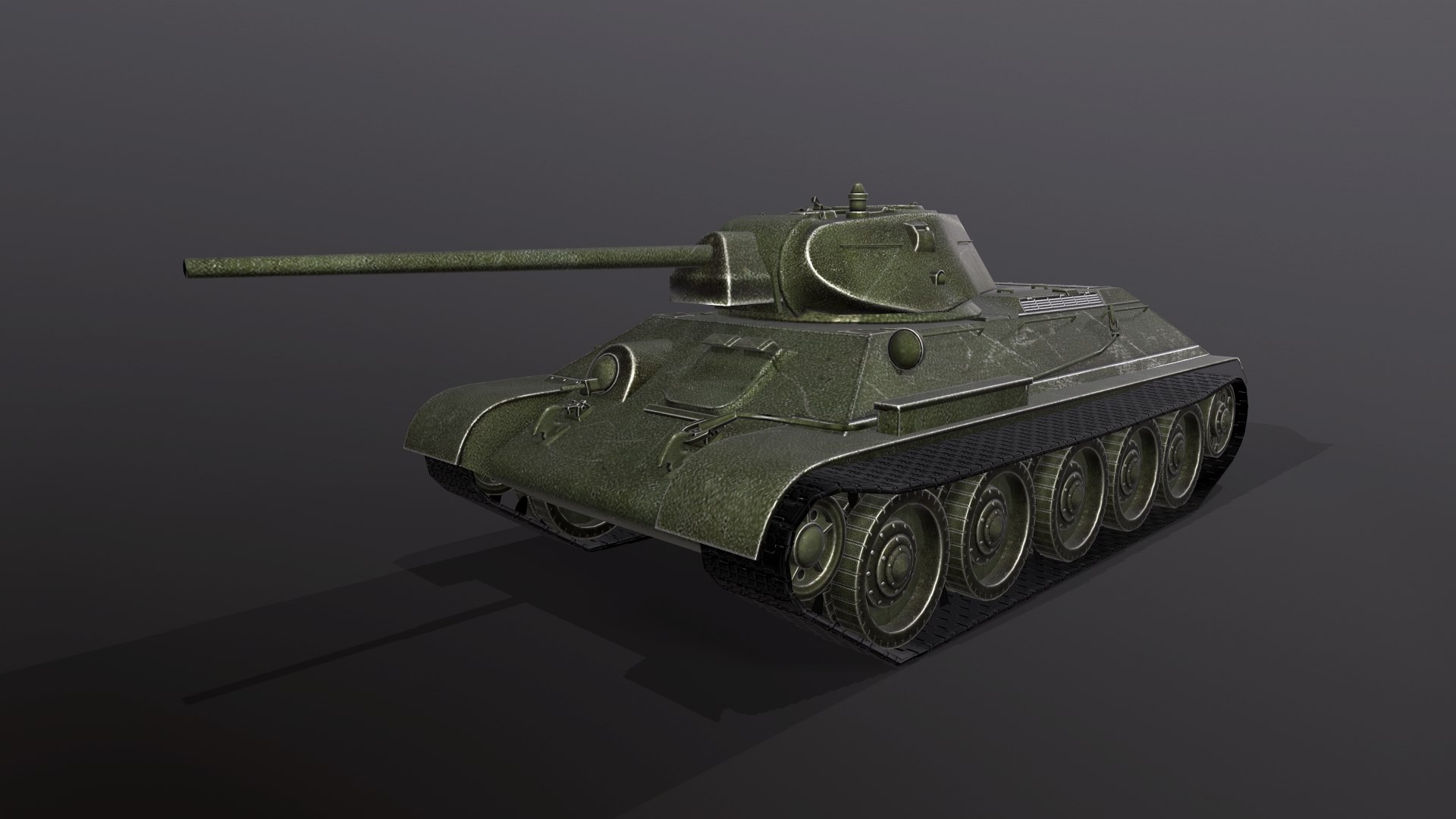 Tank T34 3d Obj