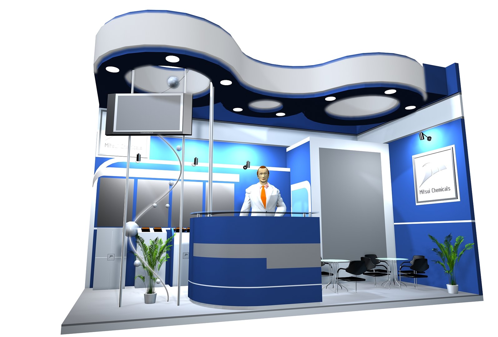 6x3 Booth Design 3D Model - TurboSquid 1854512
