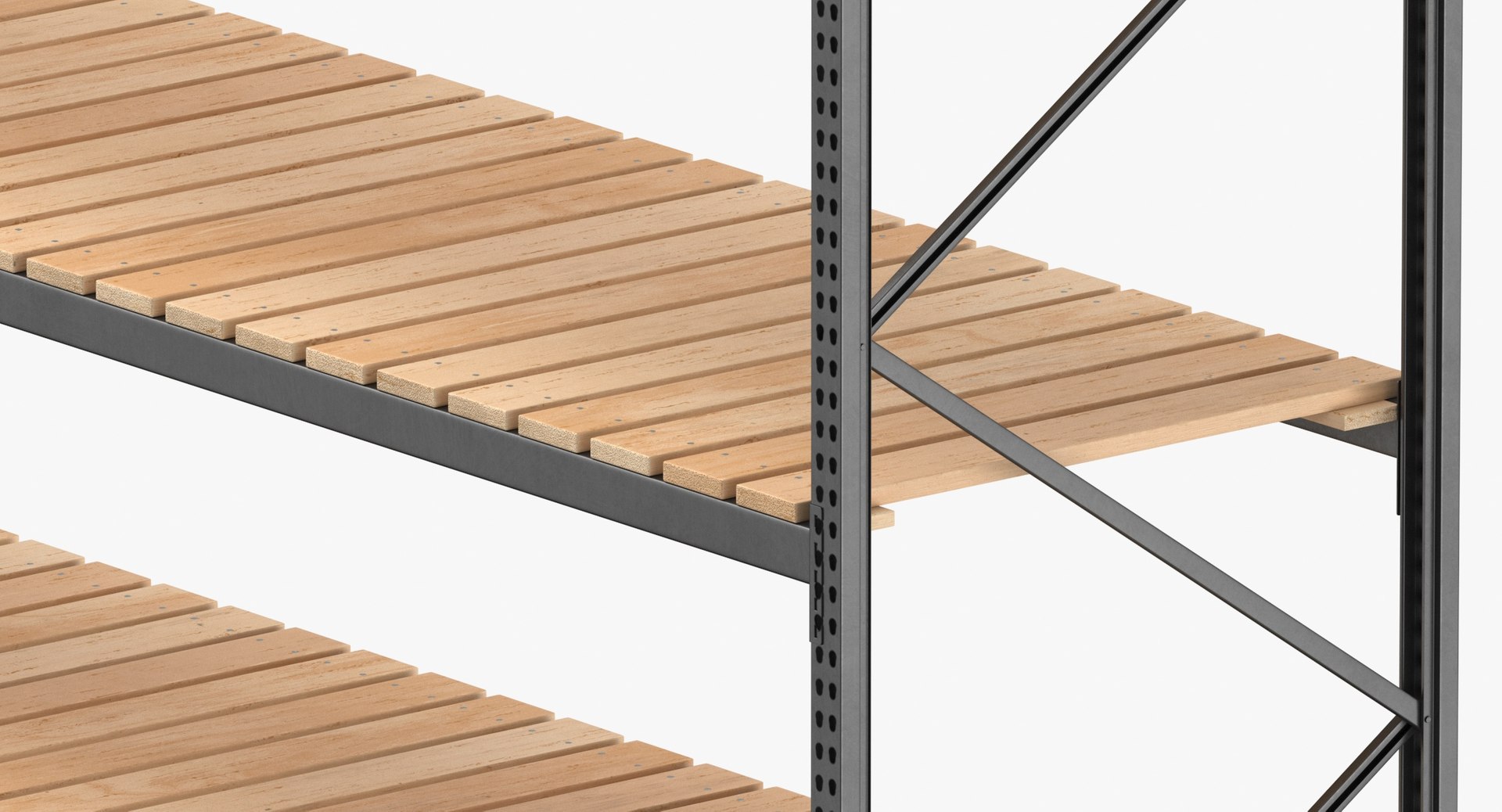 Timber Deck Pallet Rack Clean Model - TurboSquid 1877842