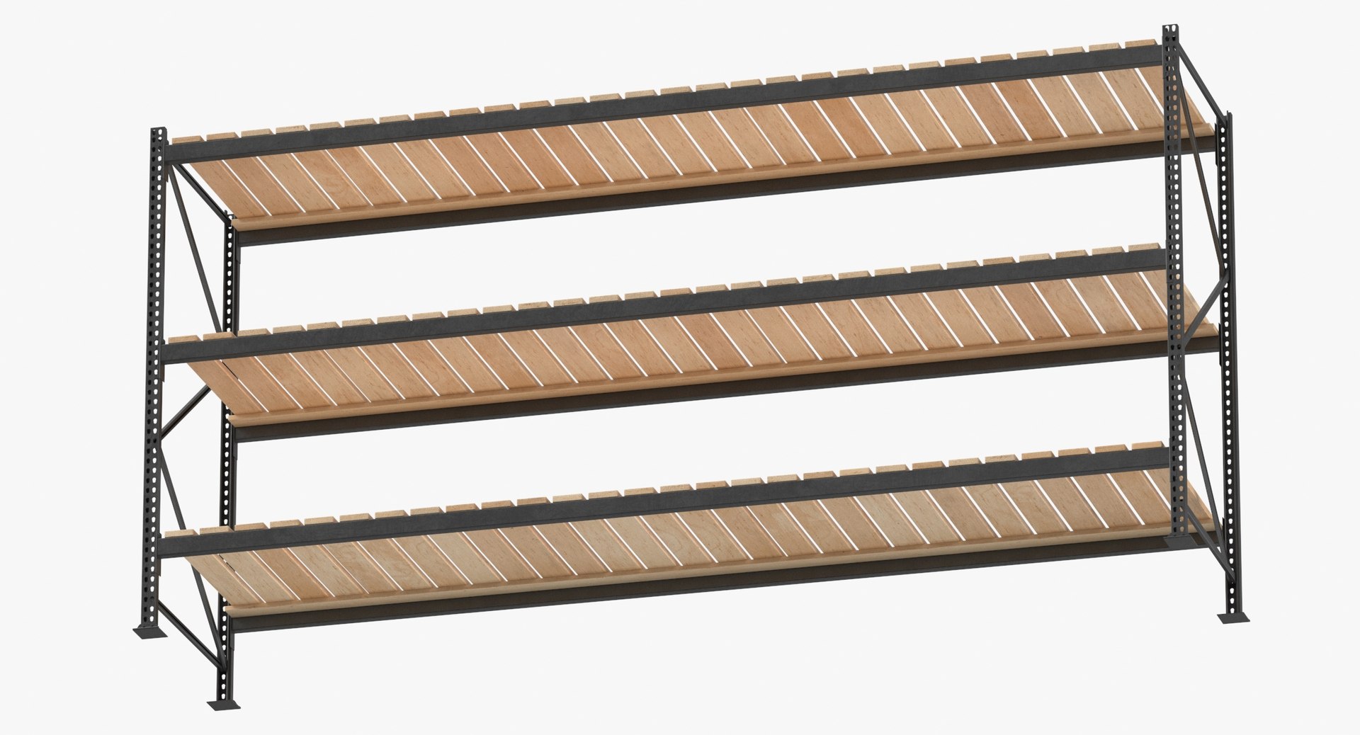 Timber Deck Pallet Rack Clean Model - TurboSquid 1877842