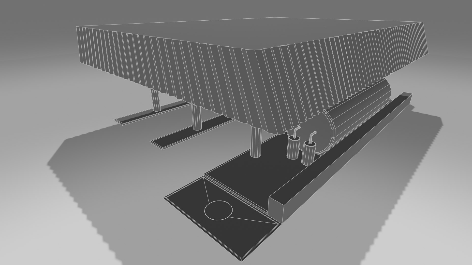 Fuel Station 3D Model - TurboSquid 1765601