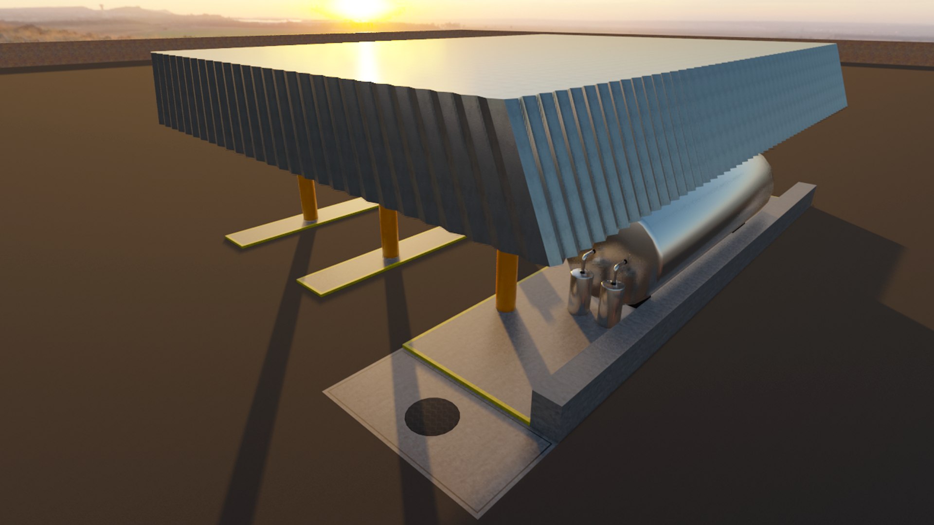 Fuel Station 3D Model - TurboSquid 1765601