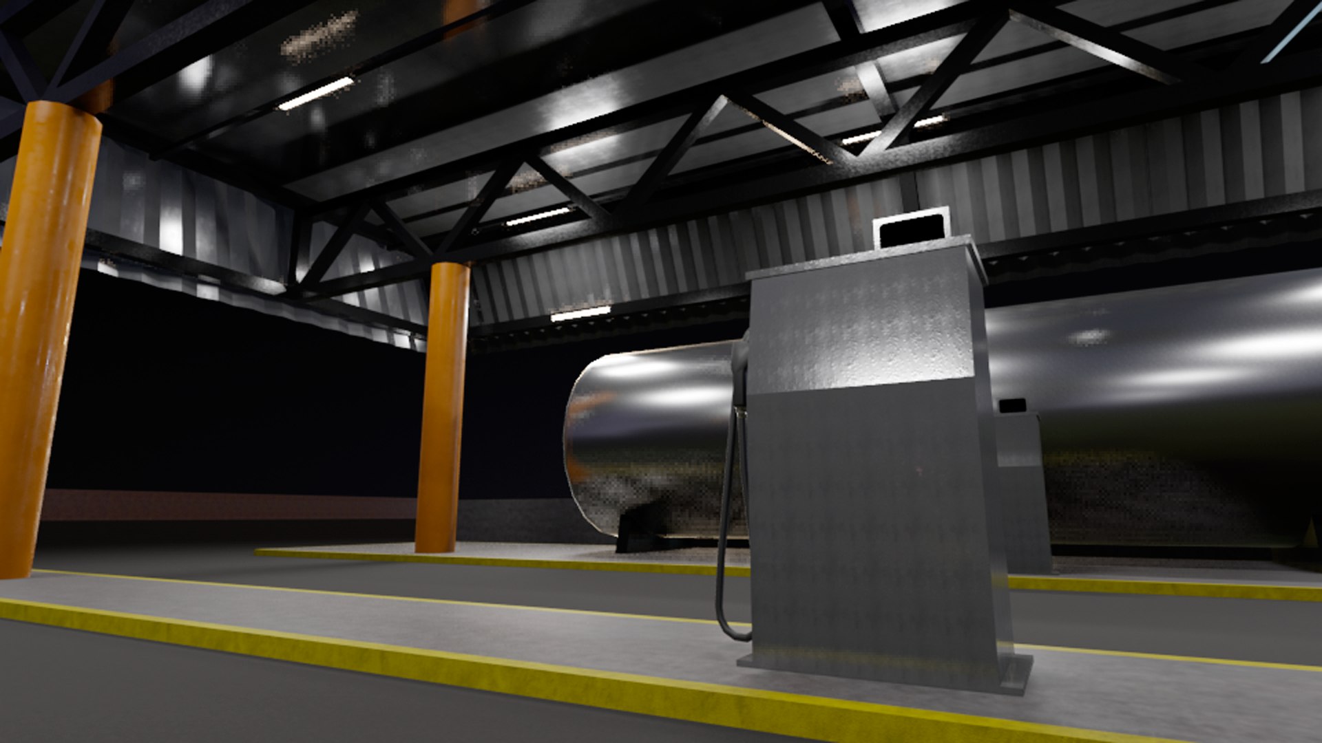 Fuel Station 3D Model - TurboSquid 1765601