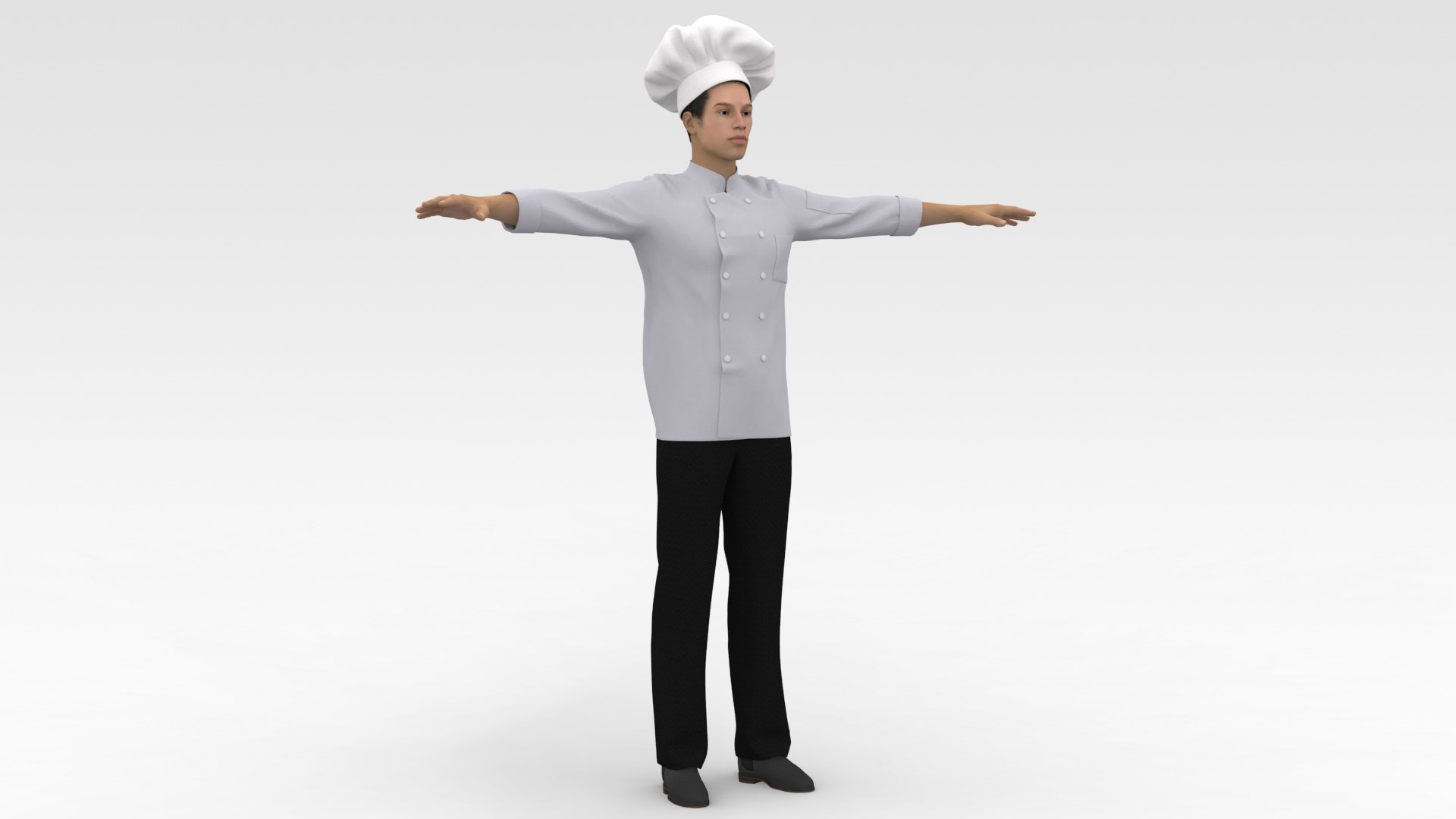 Male Chef Model - TurboSquid 1820384