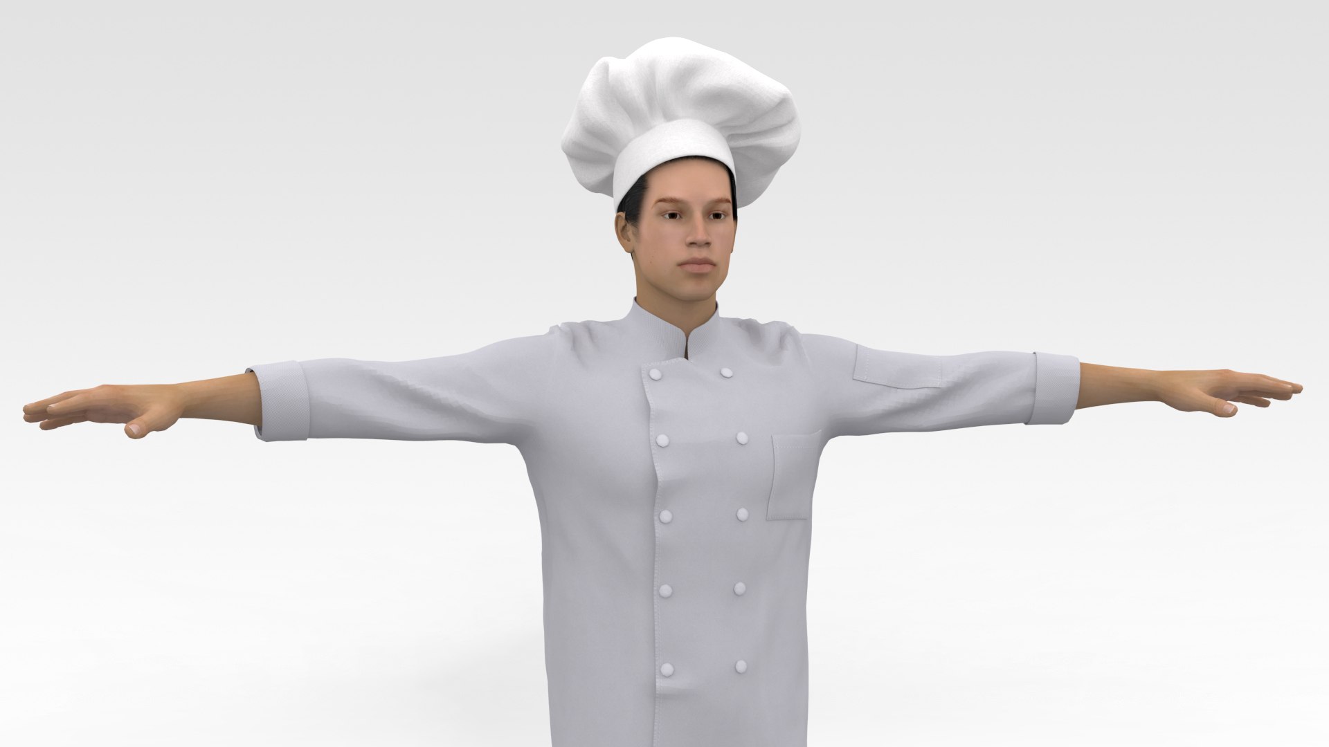 Male Chef Model - TurboSquid 1820384