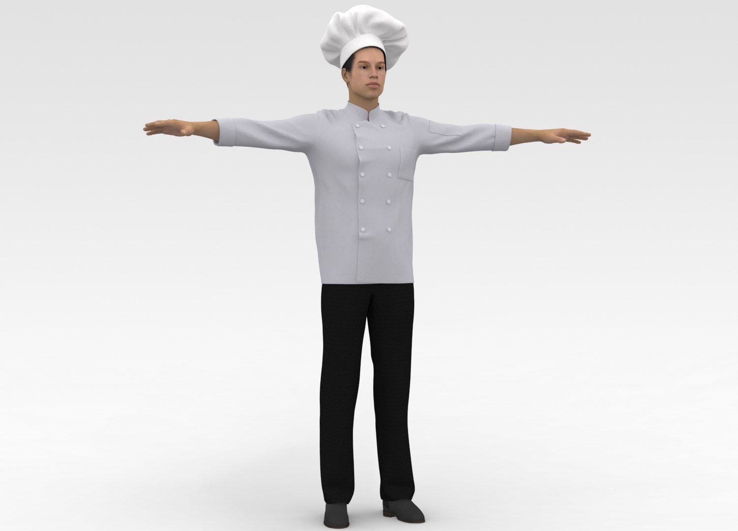 Male Chef Model - TurboSquid 1820384