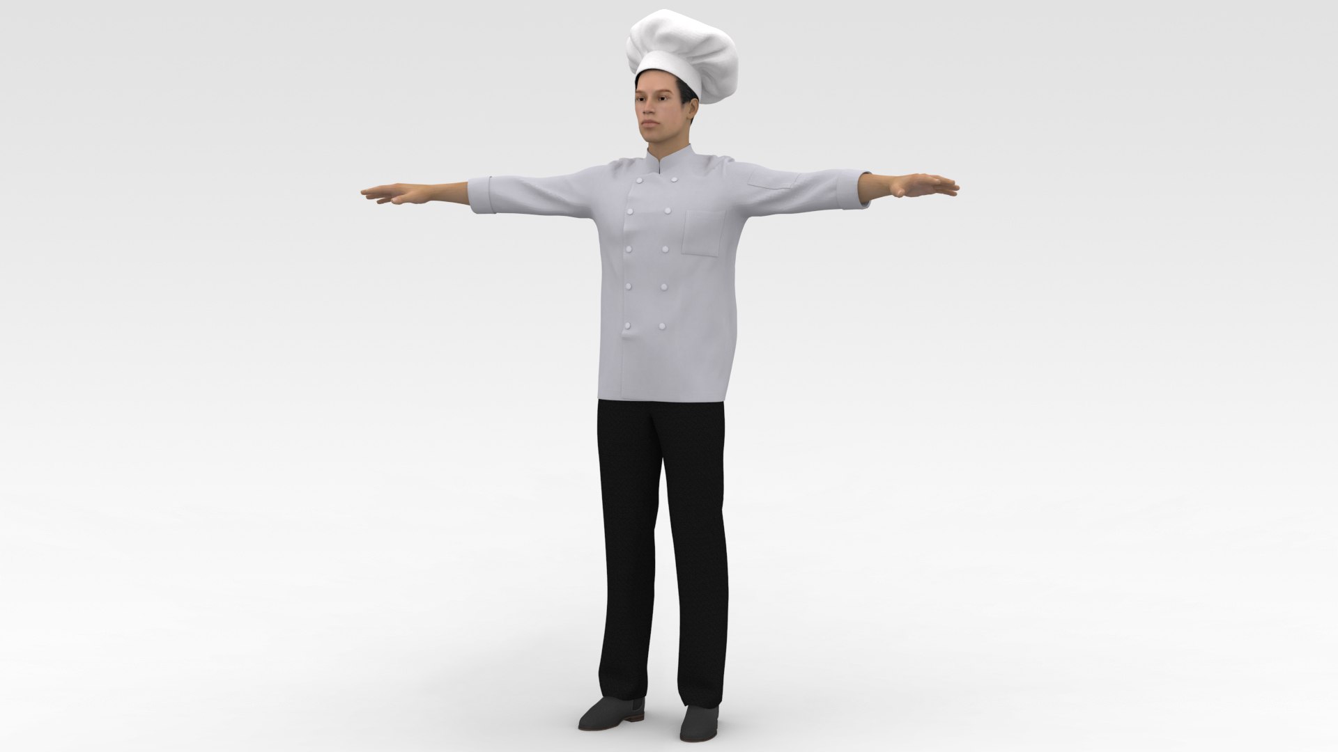 Male Chef Model - TurboSquid 1820384