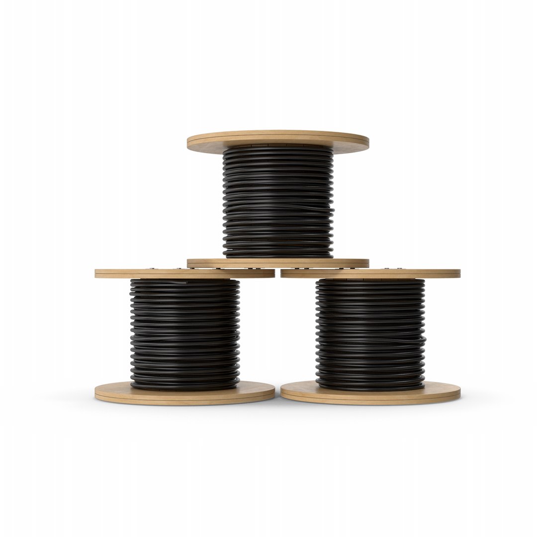 Cable Reel Drums Stack 3D Model - TurboSquid 1989137