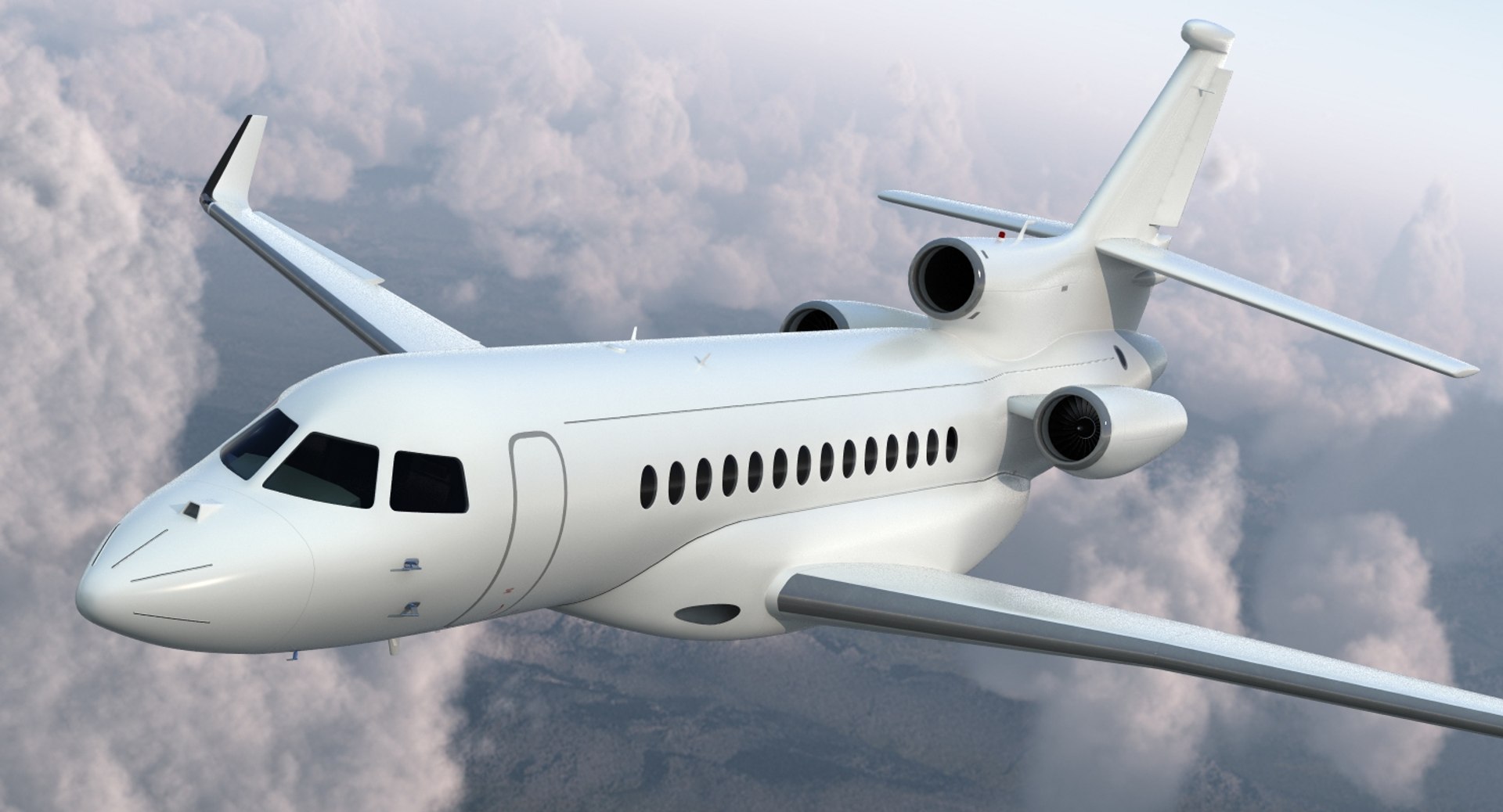 Business Jet Dassault Falcon 3D Model | 1147298 | TurboSquid