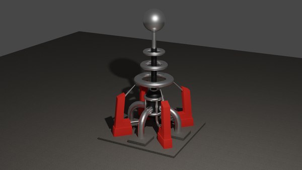3D tesla coil turret model - TurboSquid 1596372