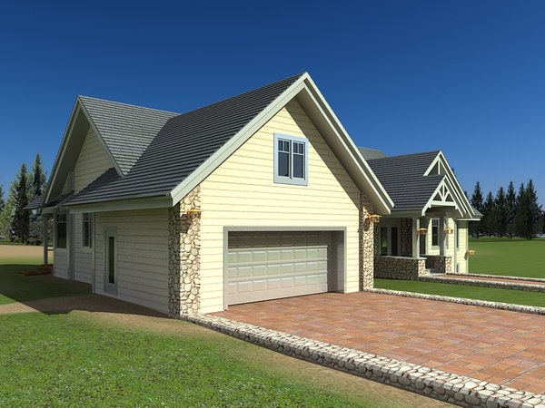 nice single home 3d model
