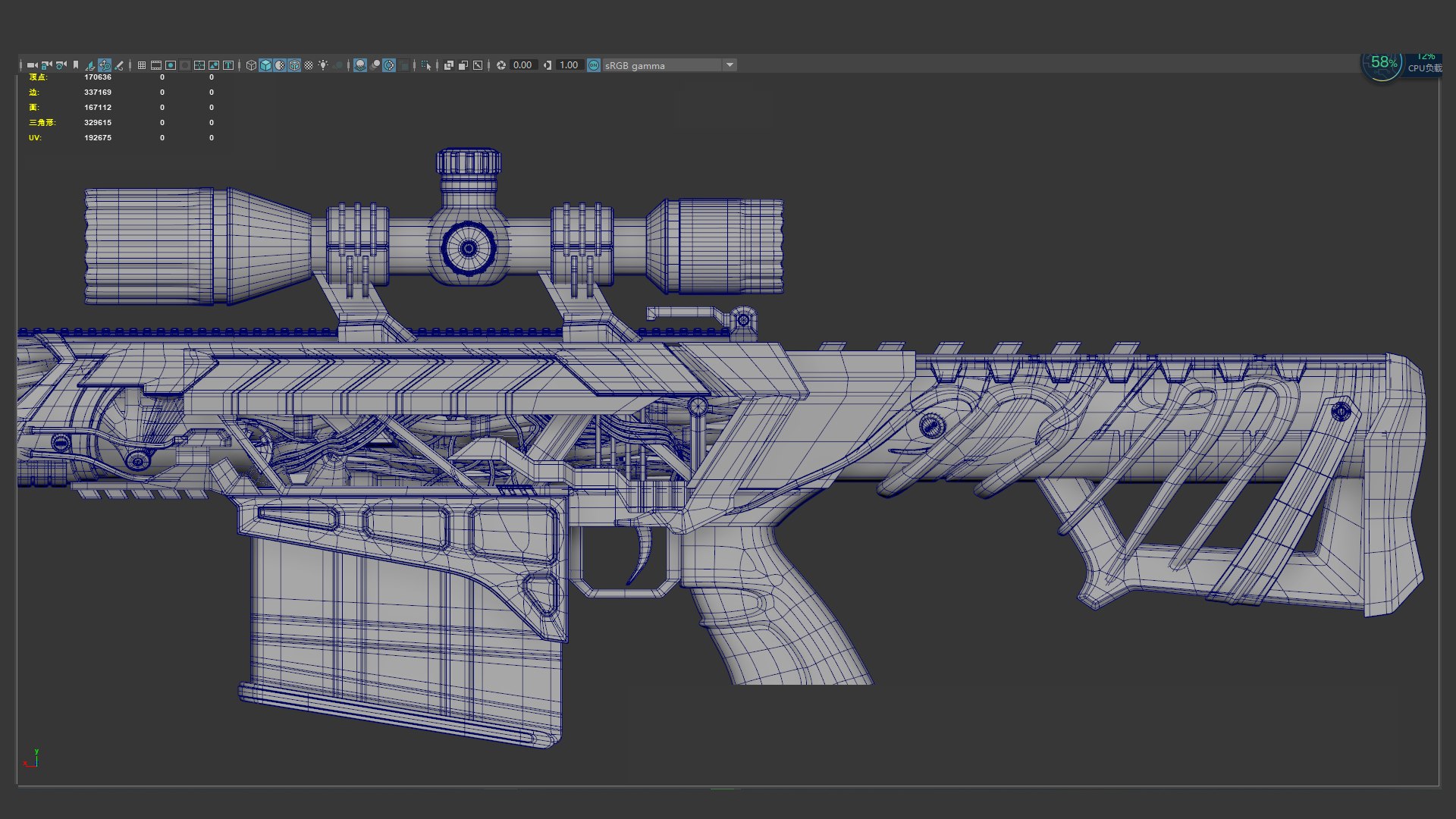 3D Barrett M82A1 Gun Arms Weapons Model - TurboSquid 1907194