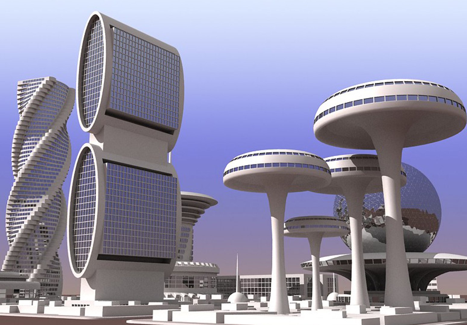 Future City Block 01 3d Max