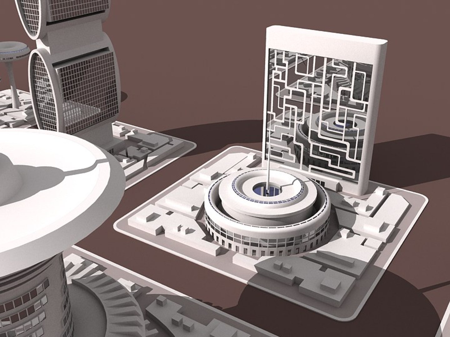 Future City Block 01 3d Max