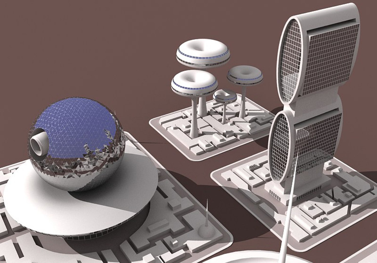 Future City Block 01 3d Max