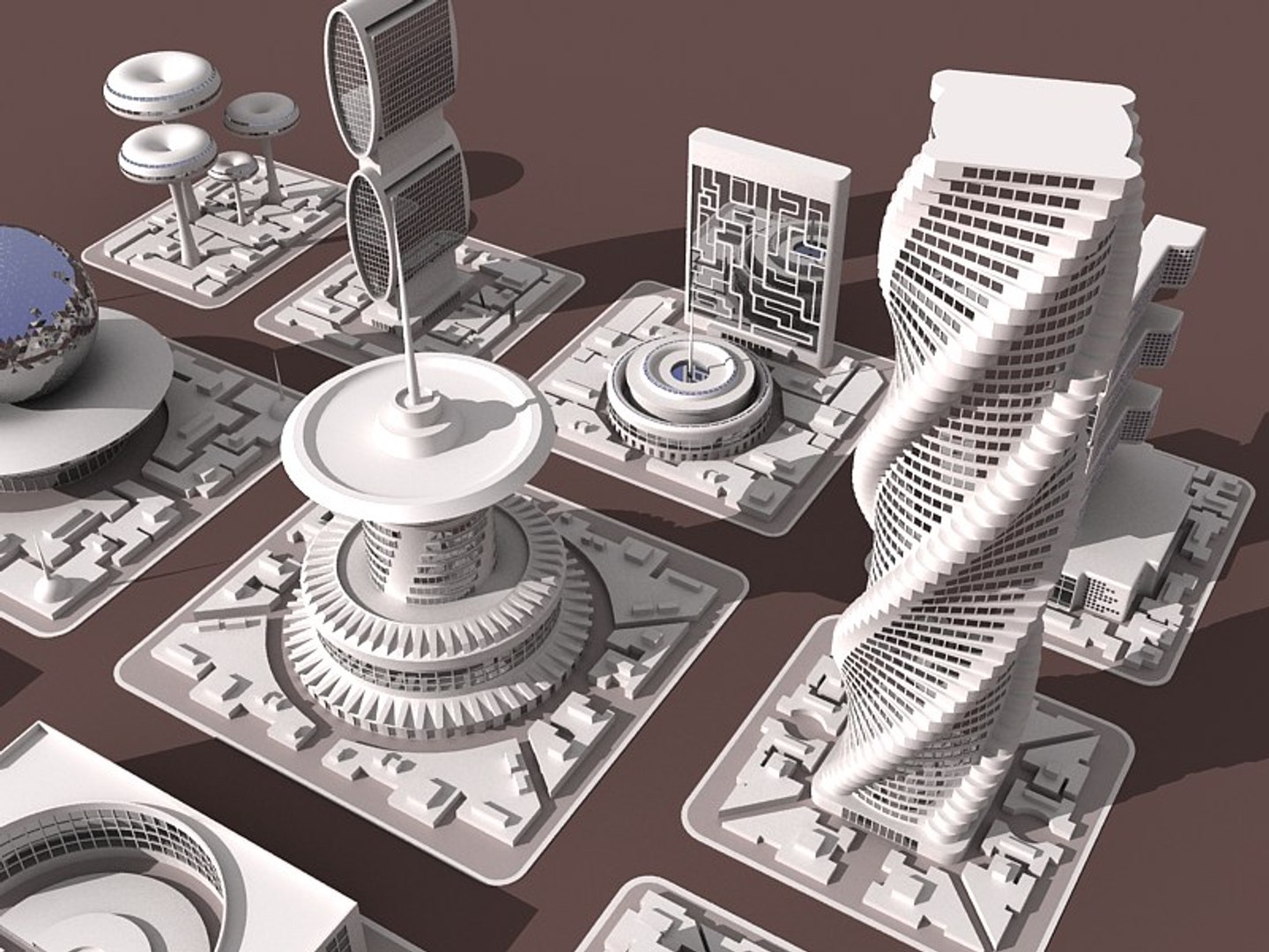 Future City Block 01 3d Max