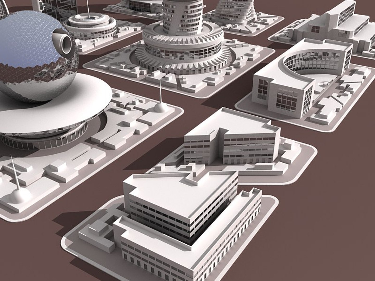 Future City Block 01 3d Max