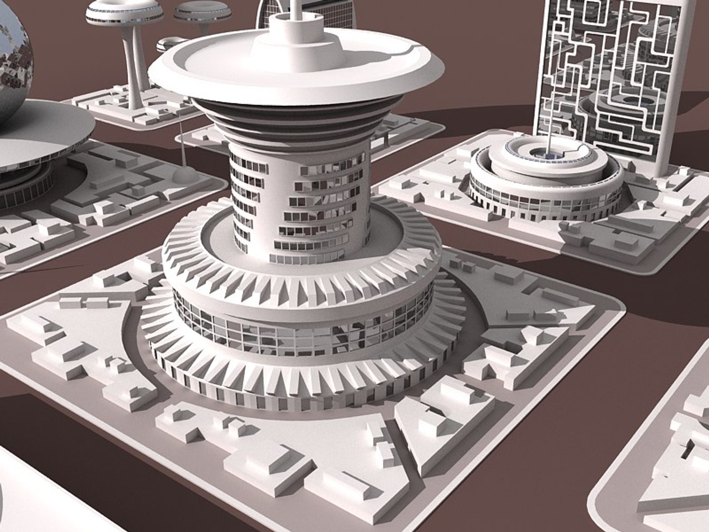 Future City Block 01 3d Max