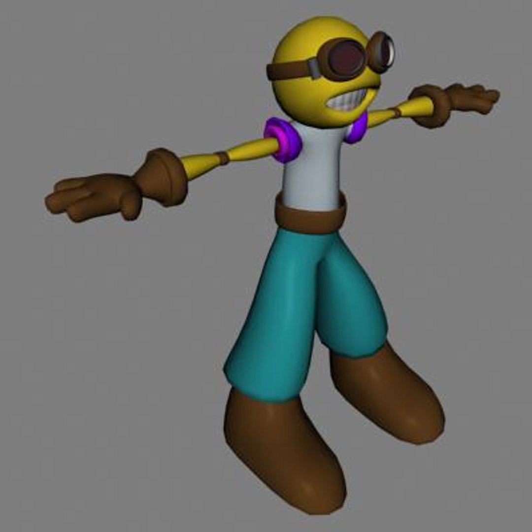 3d Model Male Cartoon Character