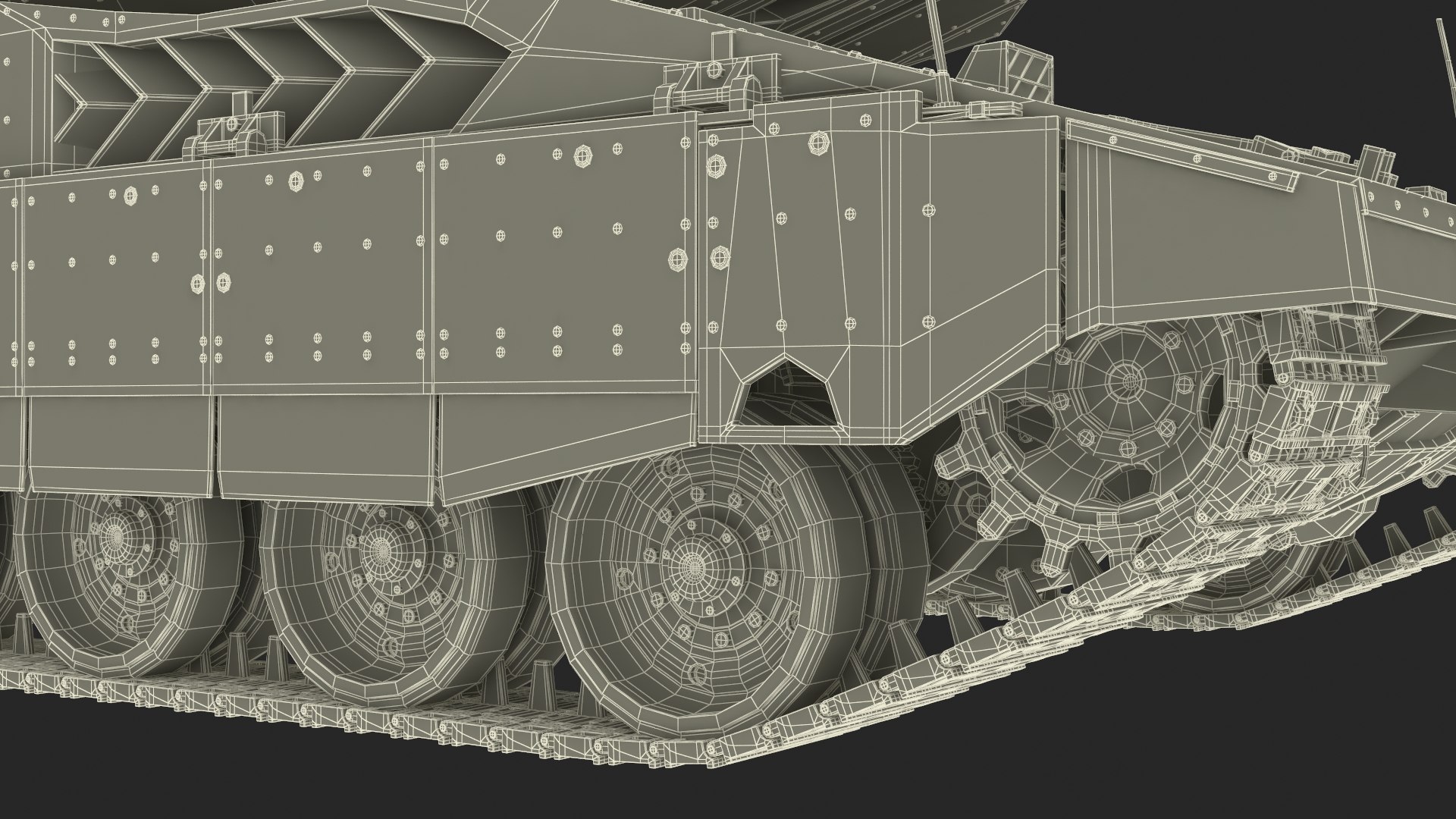 3D Model Israeli Tank Merkava 5 Beige Rigged - TurboSquid 2290770