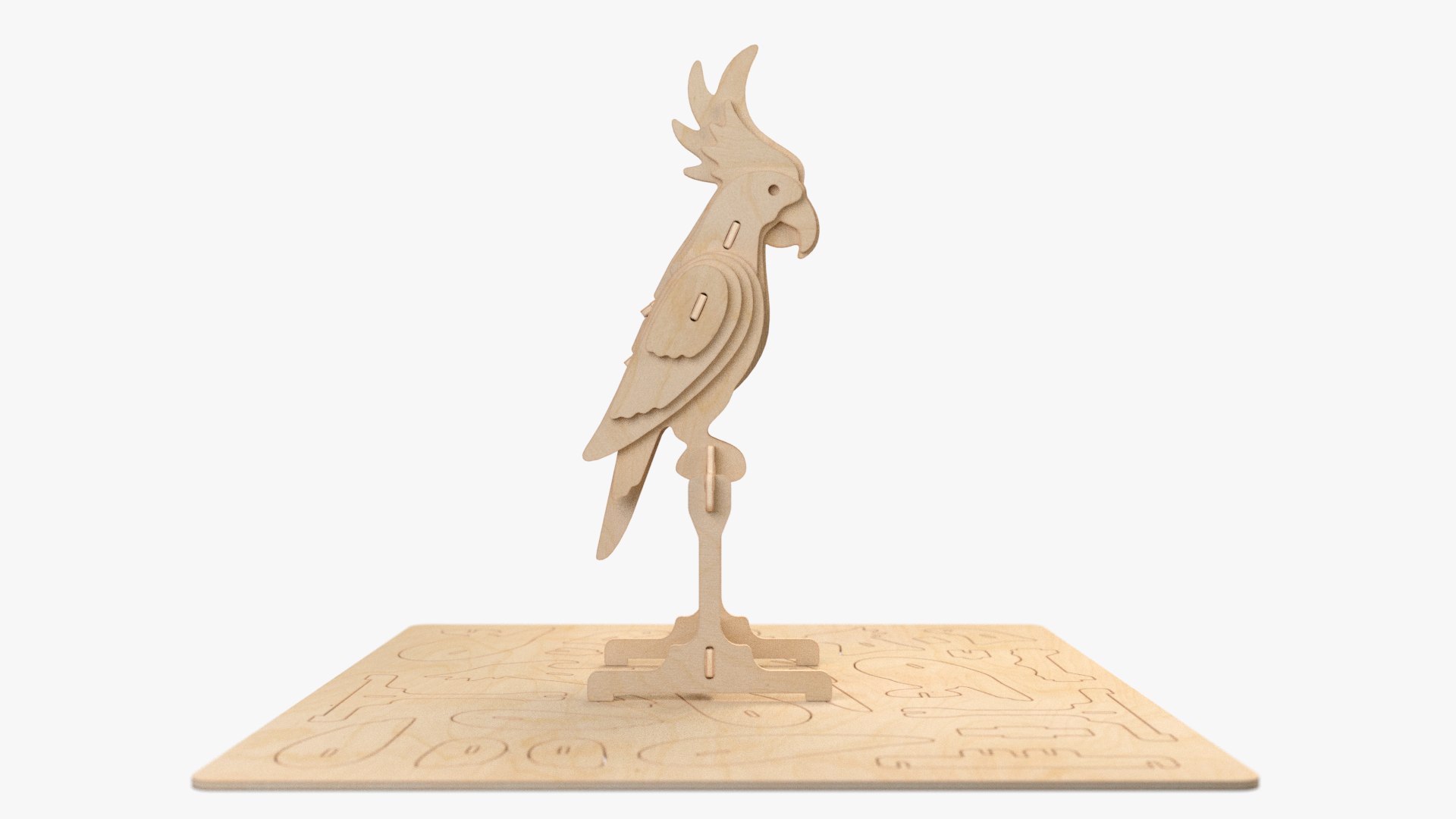 Parrot Laser Cut 3D Model - TurboSquid 1607444