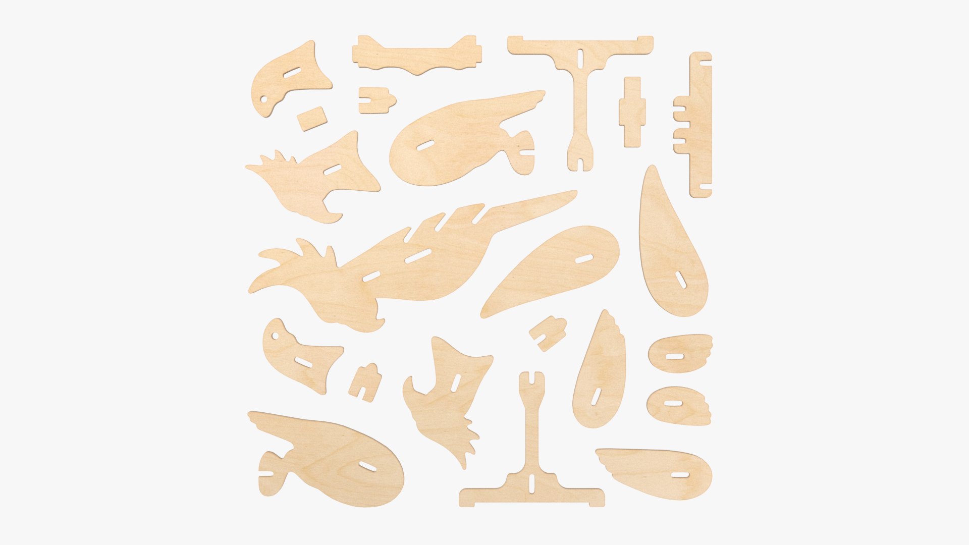 Parrot laser cut 3D model - TurboSquid 1607444