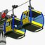 3d Model Of Cartoon Aerial Tramway