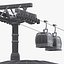 3d Model Of Cartoon Aerial Tramway