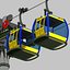3d Model Of Cartoon Aerial Tramway