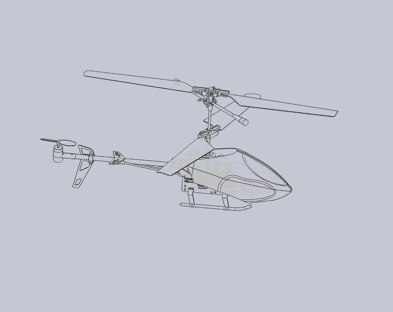RC Helicopter 3D Model - TurboSquid 2050747