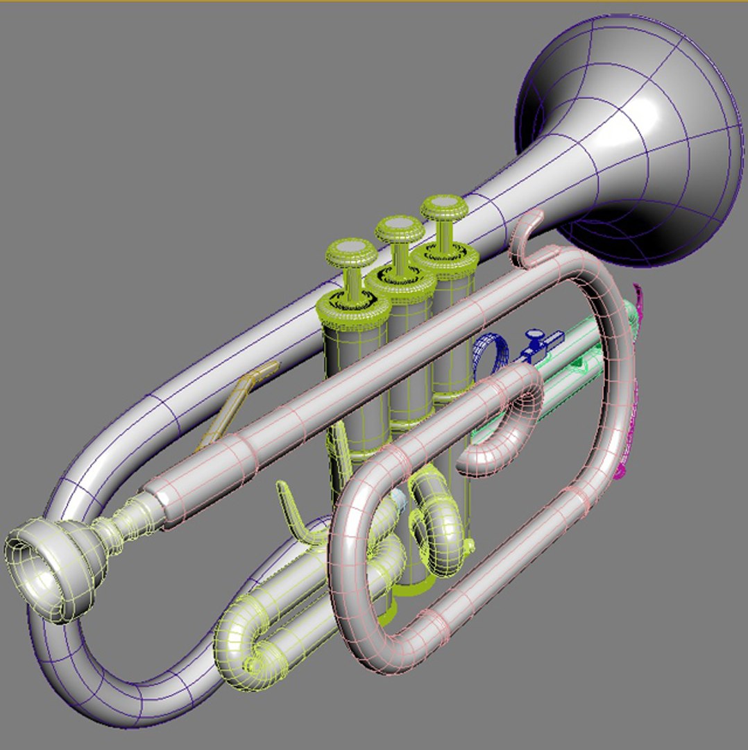 Cornet Musical Instrument 3D Model - TurboSquid 1490763