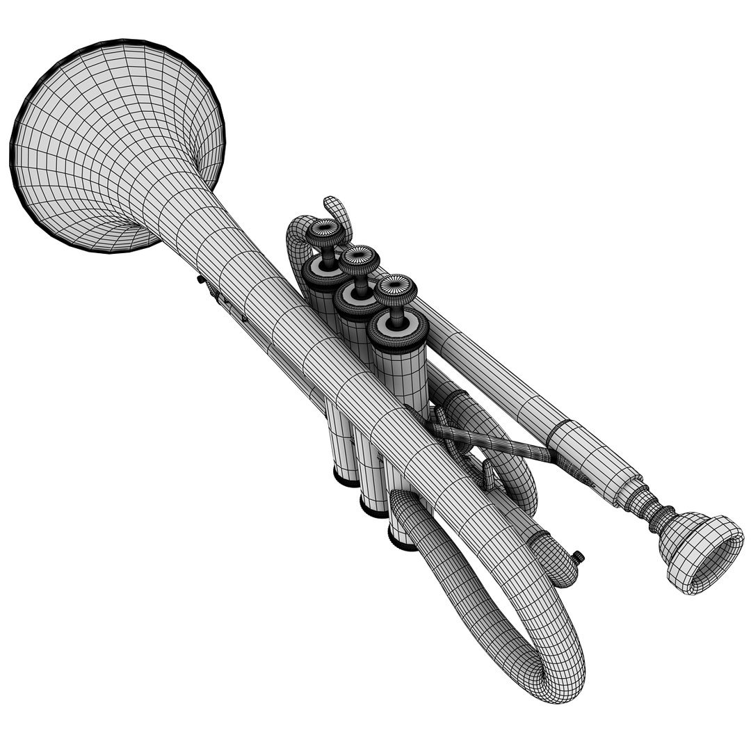 Cornet Musical Instrument 3D Model - TurboSquid 1490763