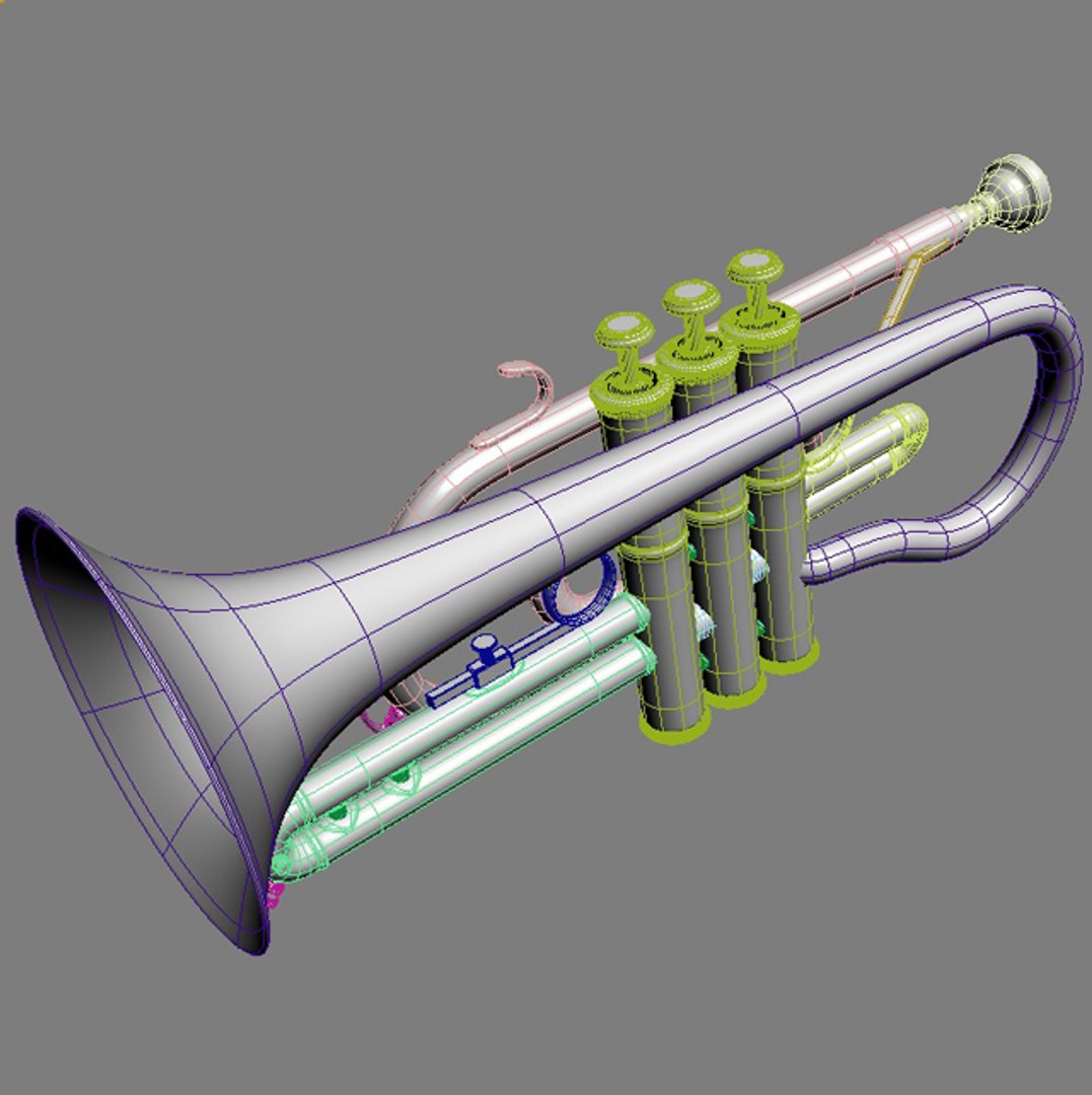 Cornet Musical Instrument 3D Model - TurboSquid 1490763