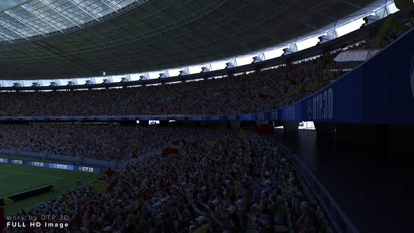 3d soccer stadium