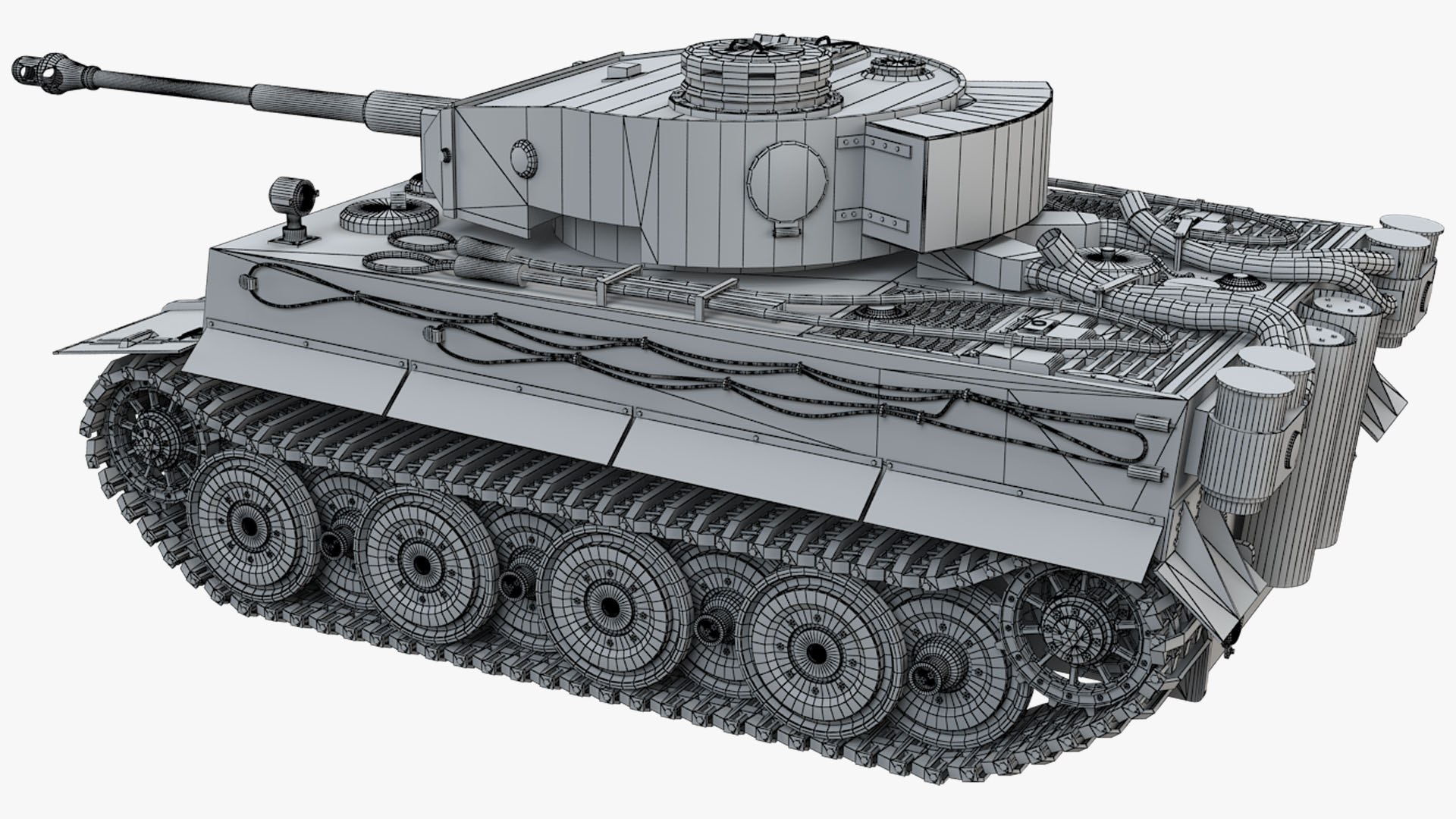 German tiger 1 panger 3D - TurboSquid 1490944