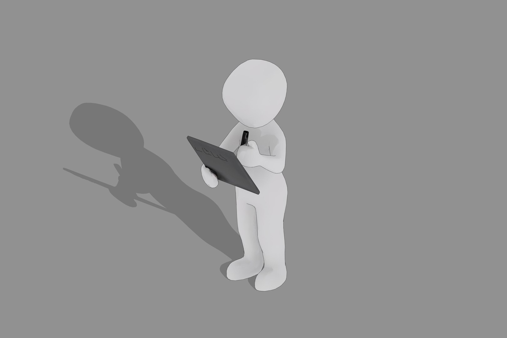 3D Model Writing Figure - TurboSquid 2387511