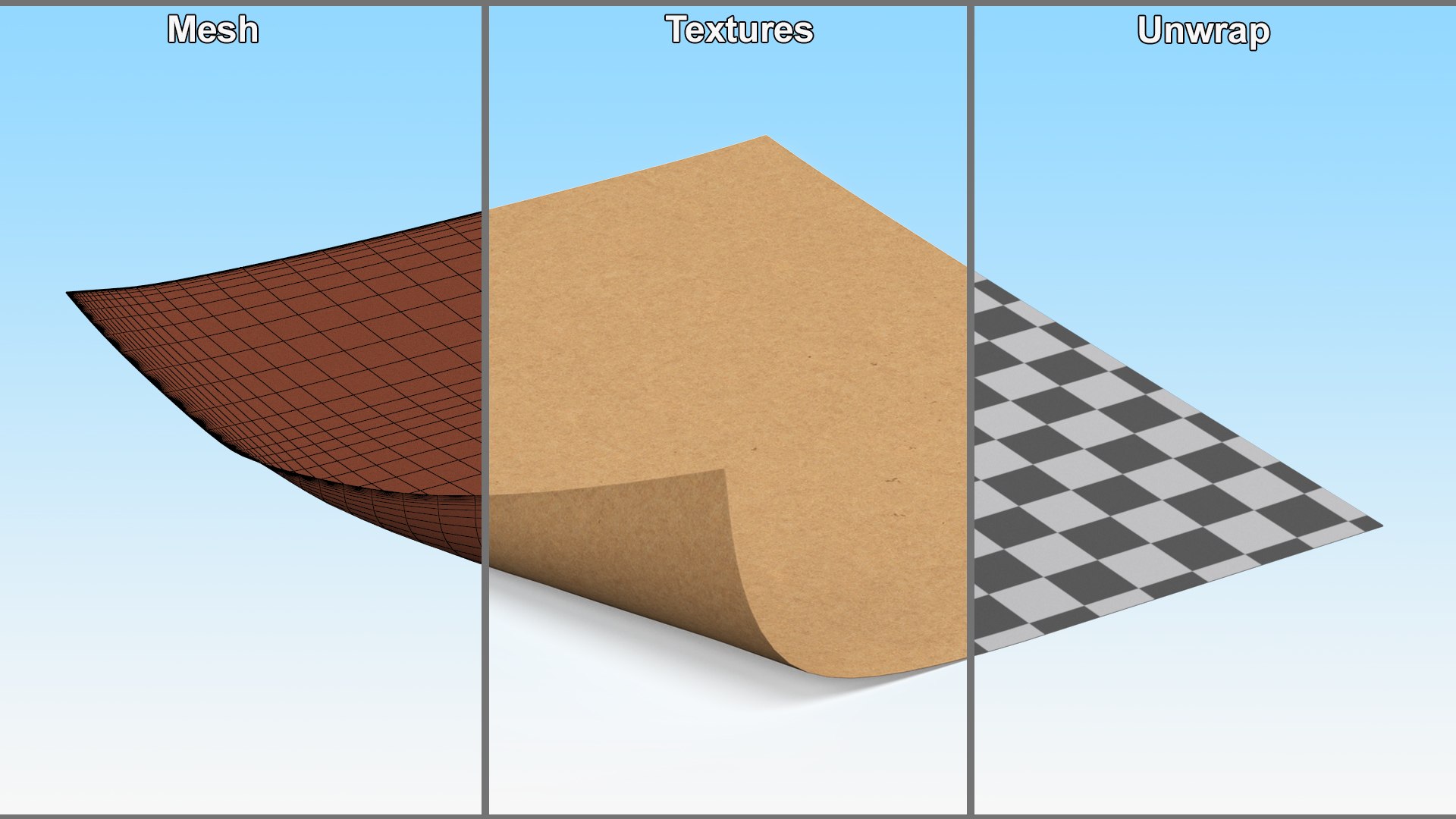 Blank Kraft Paper Sheet Model - TurboSquid 1993710