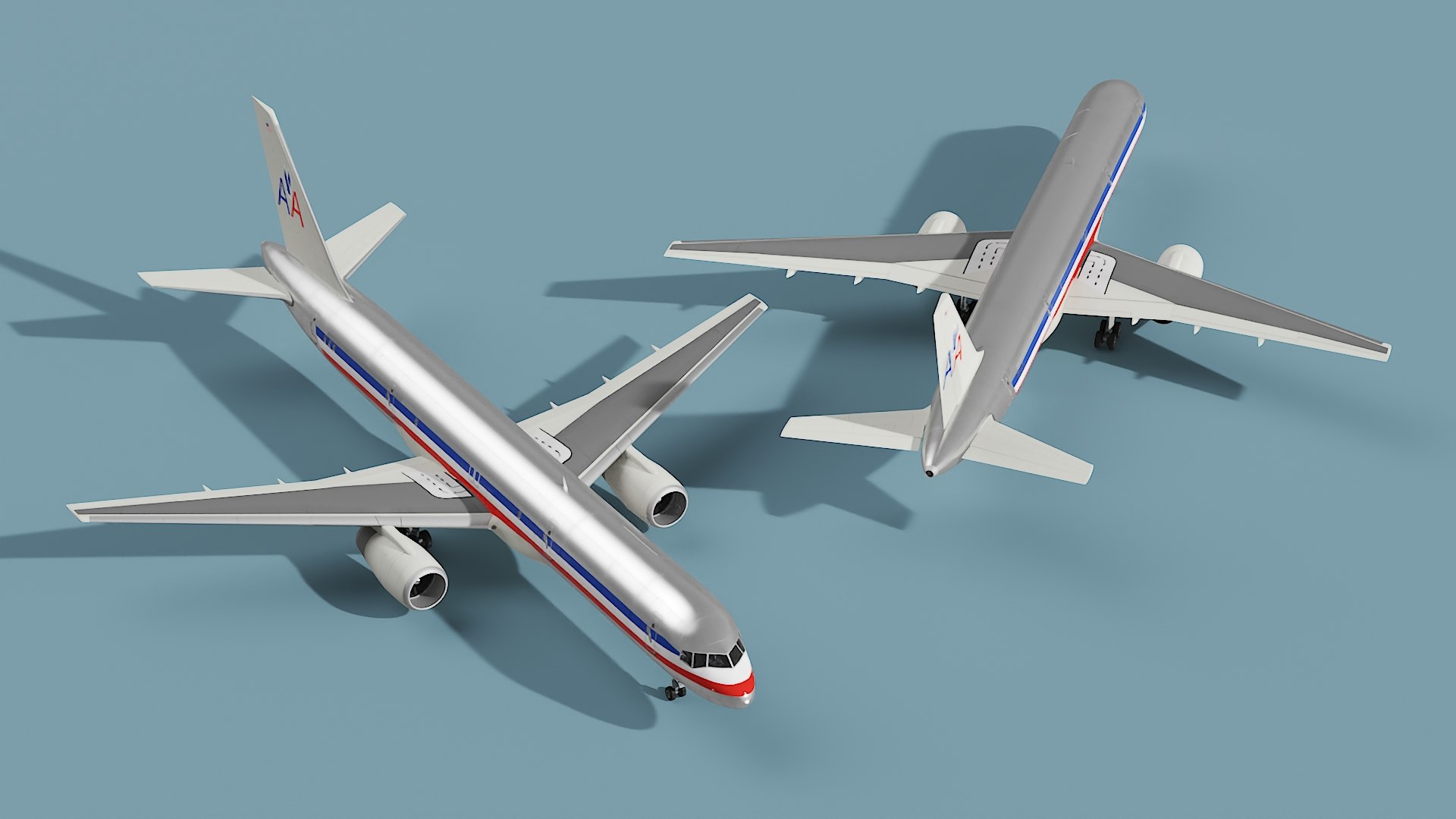 3D American Airlines Boeing 757 Airliner Model - TurboSquid 2349259