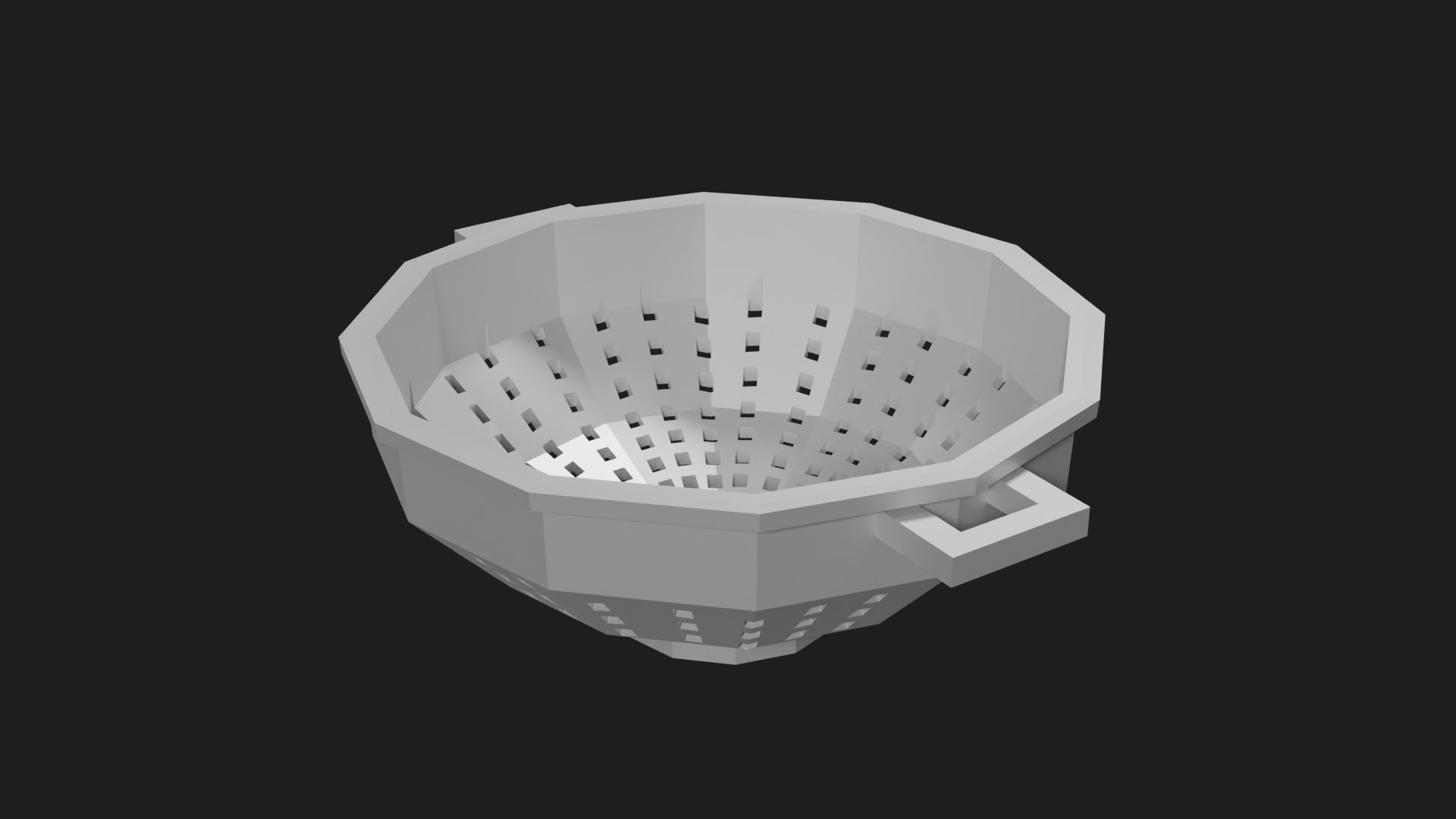 Lowpoly Colander 3D model - TurboSquid 1866176