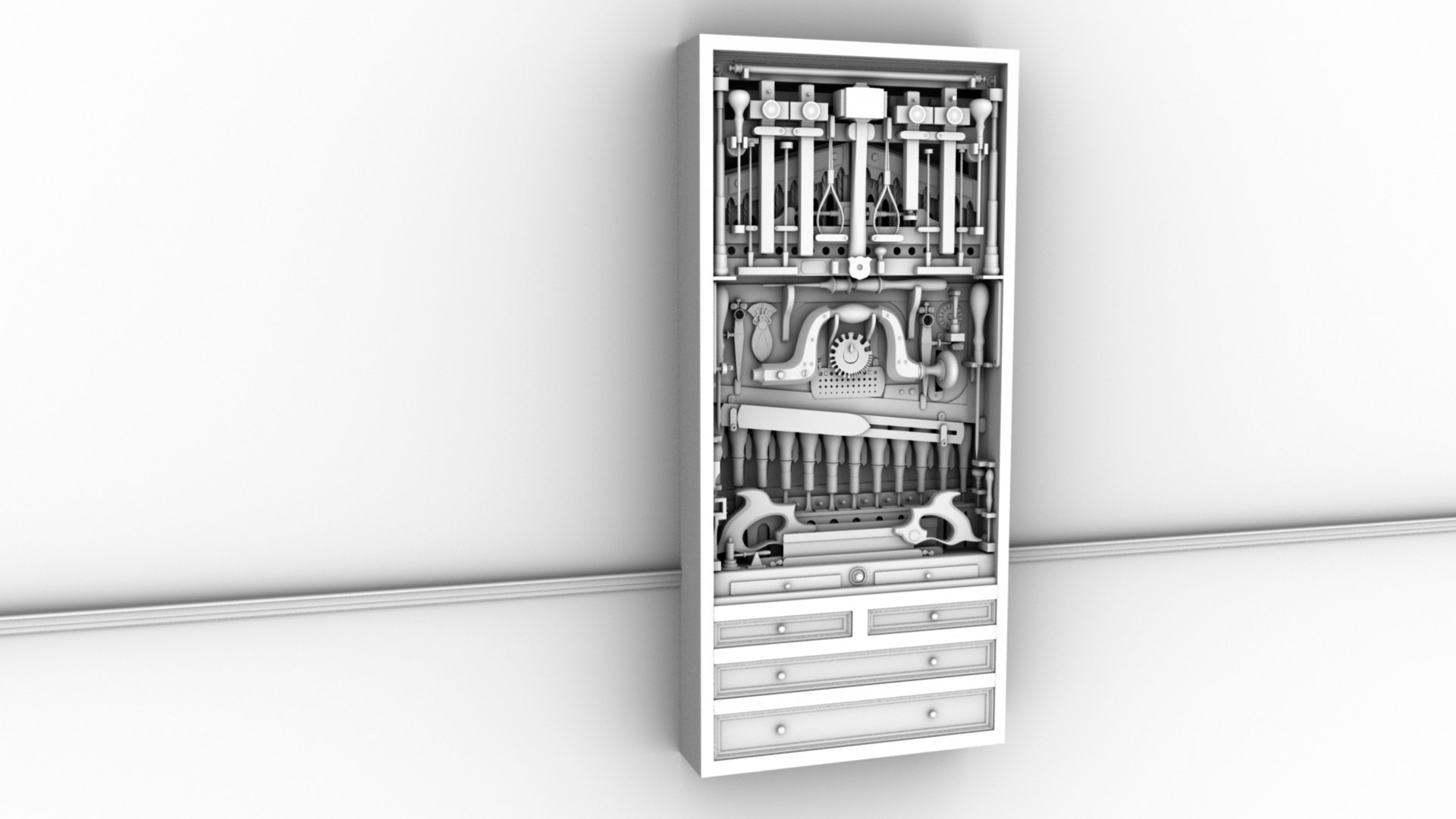 Studley Tool Chest 3D Model - TurboSquid 2174146